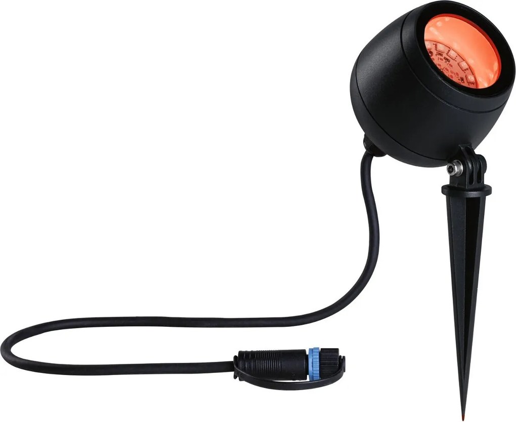 P 94769 Plug & Shine LED bodové zahradní světlo Smart Home Zigbee Kikolo IP65 RGBW+ 6,2W antracit - PAULMANN