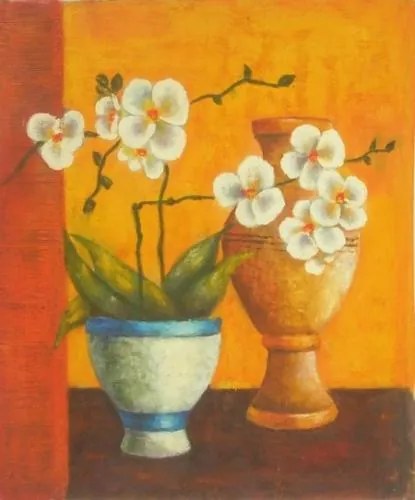 Bílá orchidej - 120 x 90 cm