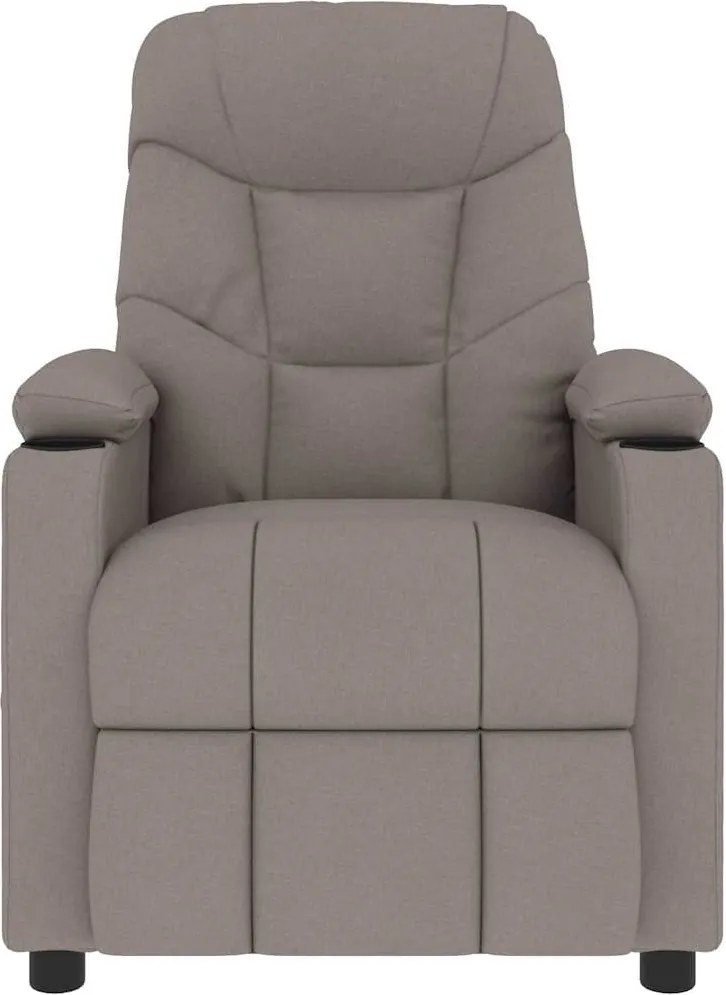 Masážní křeslo taupe textil 339100