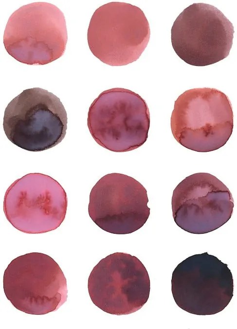 Plakát Bloomingville Wine Dots, 70 x 50 cm