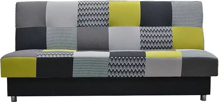 Rozkládací pohovka ZIG-ZAG zelená