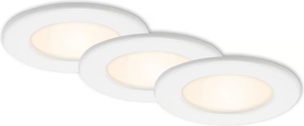 SADA 3x LED Koupelnové podhledové svítidlo LED/6W/230V 3000K IP44 bílá