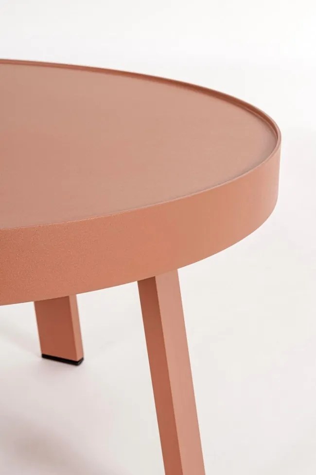 BIZZOTTO Zahradní konferenční stolek SPYRO červená 71 cm 0663526