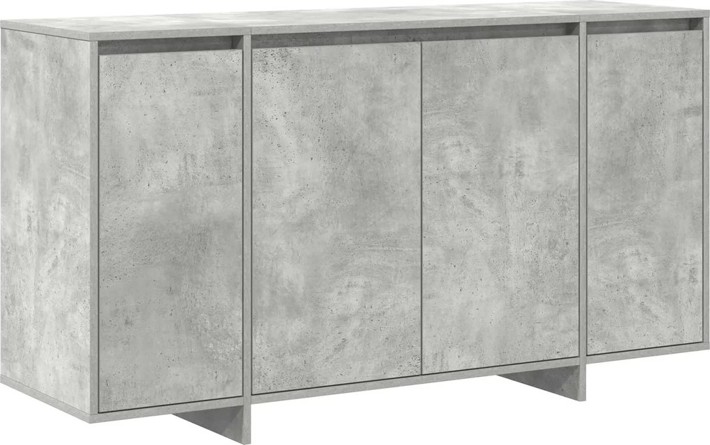 Servírovací skříň Betonově šedá 135 x 41 x 75 cm 3333889
