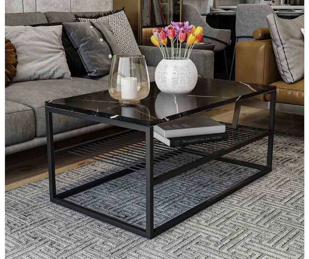 Designový konferenční stolek Galilee 95 cm černý
