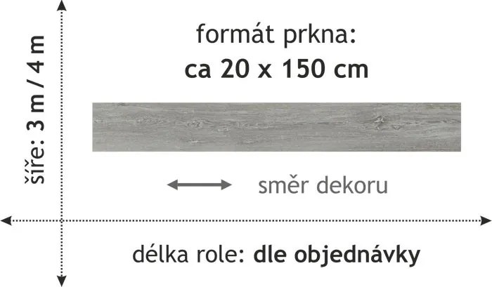Beaulieu International Group, PVC podlaha - lino Livitex 2604, na míru, šíře 3m,4m, šedá, filc, chodba / předsíň