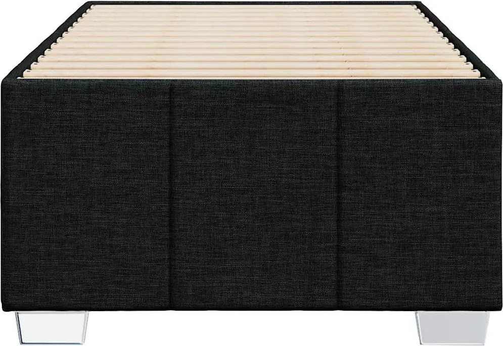 Rám postele bez matrace černý 100 x 200 cm textil 3284813