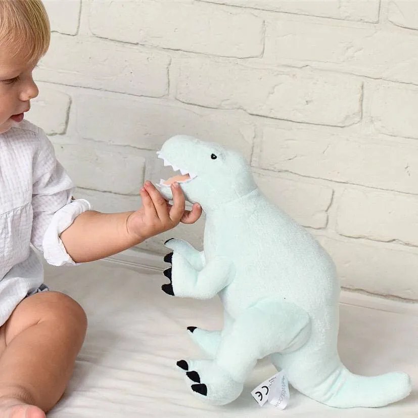 Mimii Plyšový dinosaurus Tyranosaurus Rex Melootka 37 cm, Mintový Barva písma: Černá