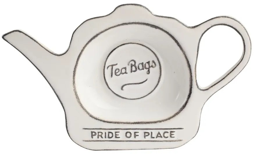 Bílý keramický stojánek na čajové sáčky T&G Woodware Pride of Place