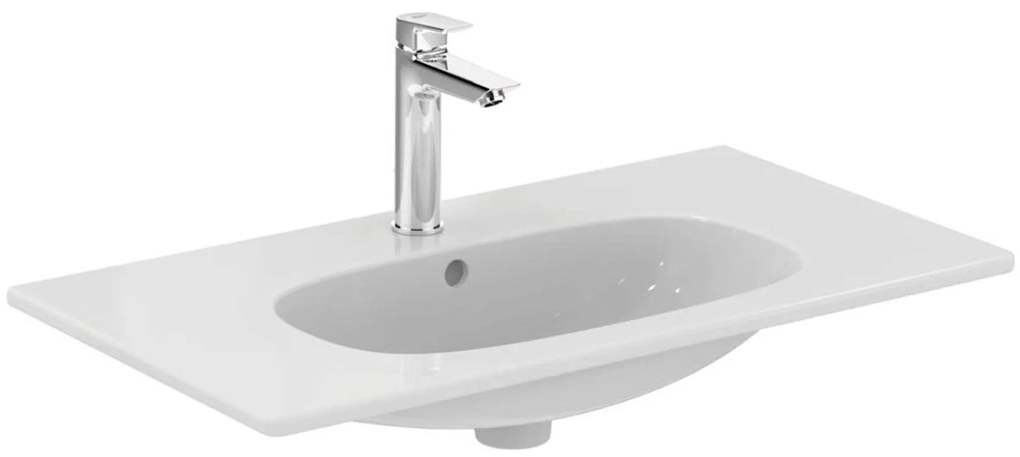 Ideal Standard Tesi - Umyvadlo nábytkové 83x45 cm, s přepadem, otvor pro baterii, matná bílá T3509V1