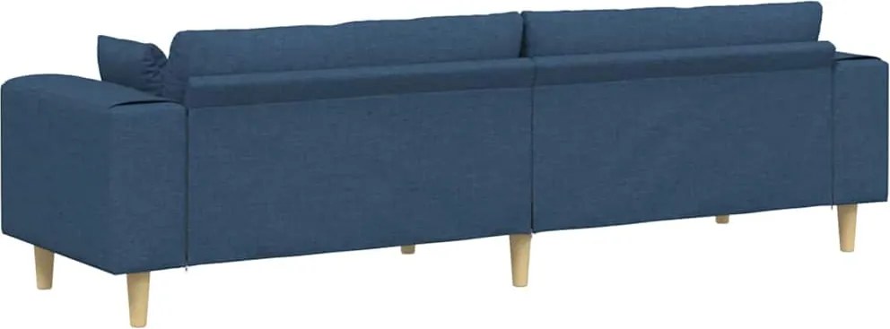 Pohovka Modrá 250 x 77 x 76 cm textil 3335150