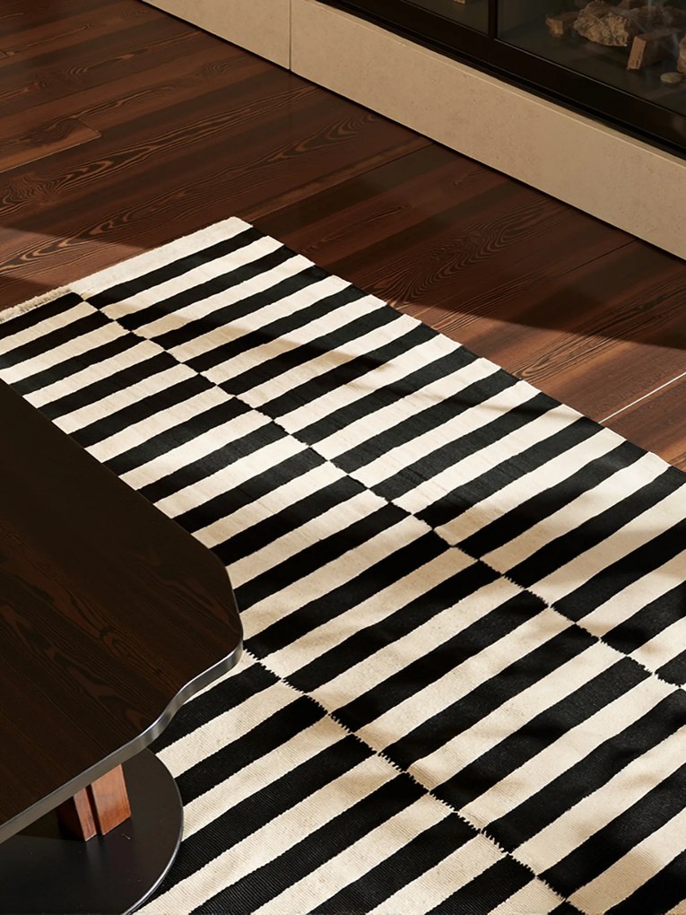 Hanse Home, Běhoun Vika 106207 Black White, 80x200, černobílá, ložnice