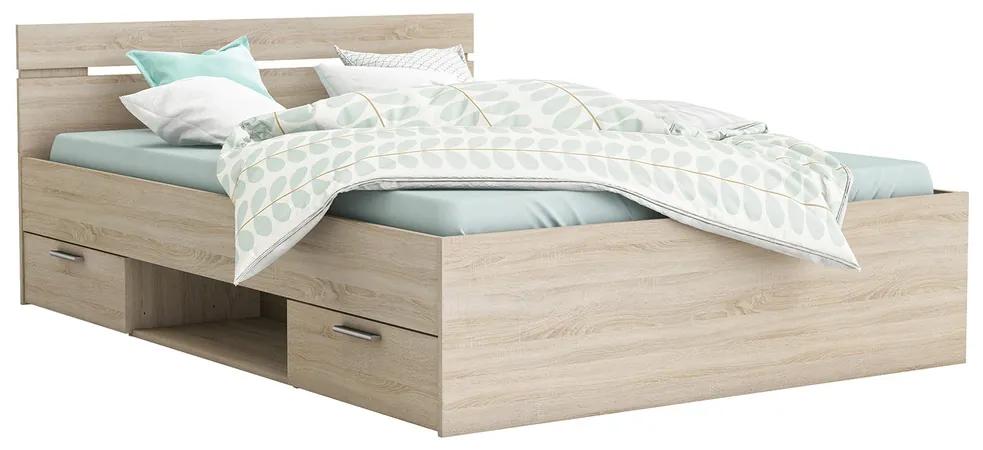 Idea Multifunkční postel 160x200 MICHIGAN dub