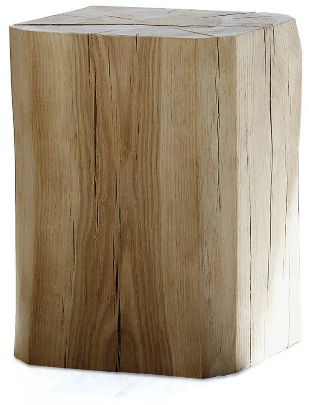 Výprodej Jan Kurtz designové stoličky Block Hocker (hranaté, jasan 29x29x46cm)