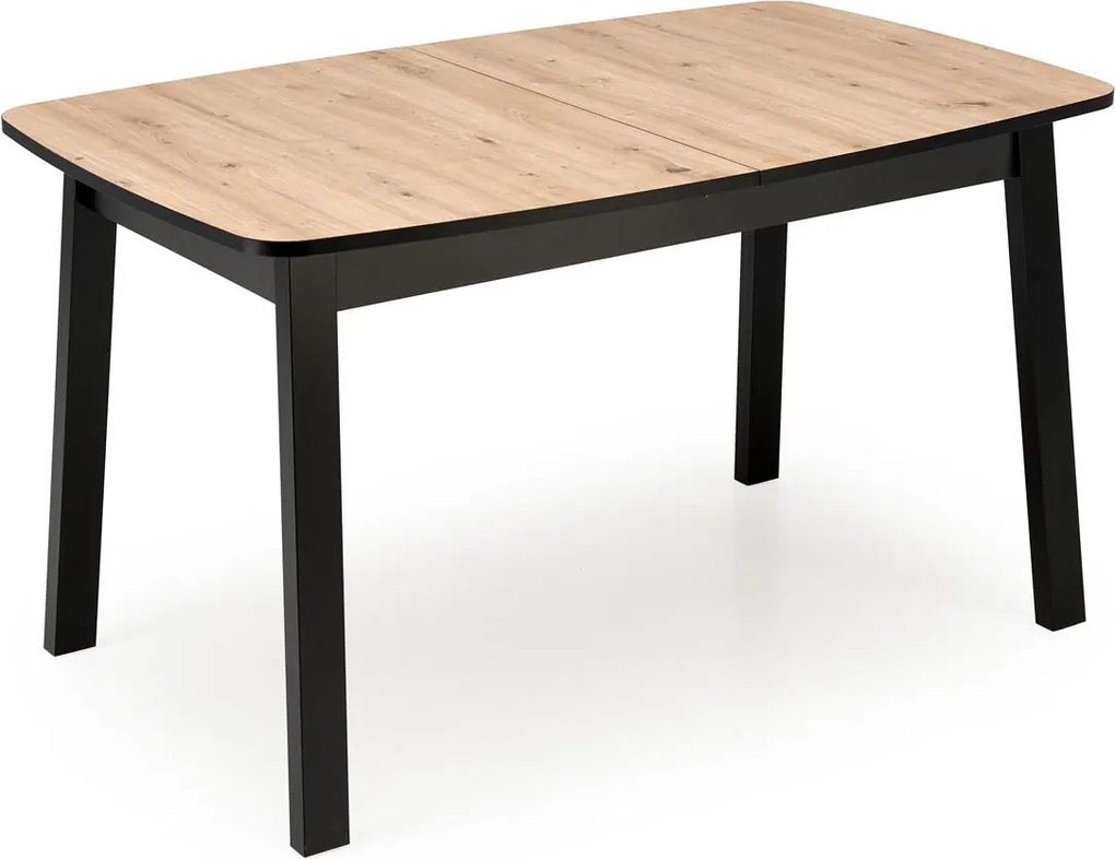Rozkládací jídelní stůl Barril 130/170 cm dub artisan/černý