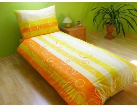 Brotex Přehoz přes postel jednolůžkový Bublina oranžová, Výběr rozměru: 140x200cm