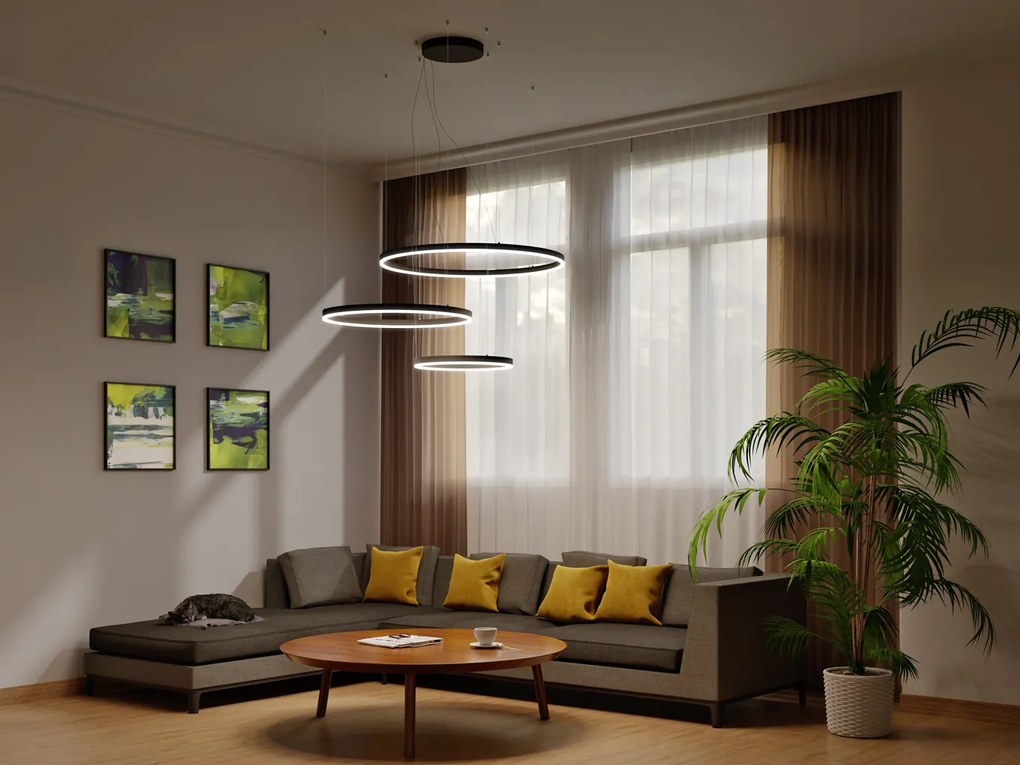 Led2 Závěsné LED svítidlo CIRCLE SET 3 Barva: Bílá, Stmívání: ZigBee TW