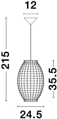 Retro lustr Griffin 24
