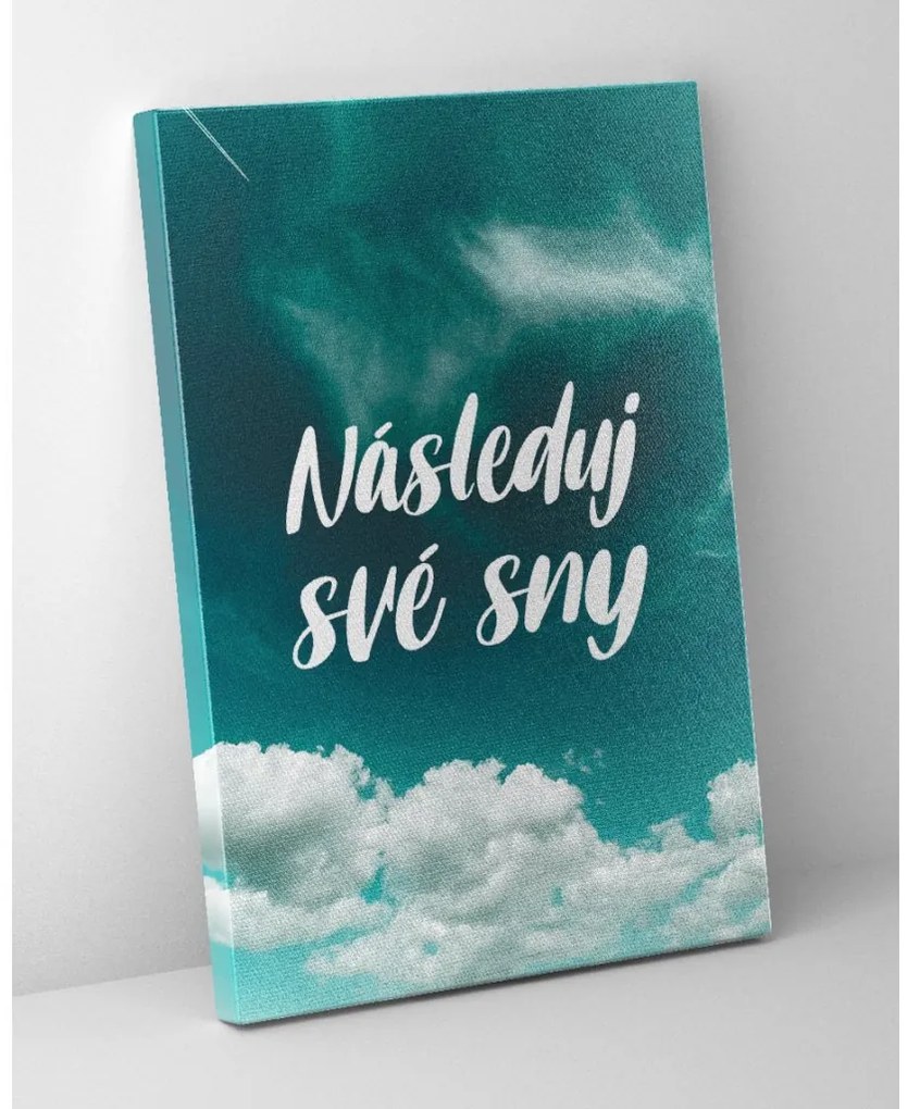 Obraz na plátně - Následuj své sny FeelHappy.cz Velikost obrazu: 80 x 120 cm