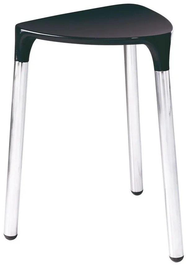 Gedy YANNIS koupelnová stolička 37x43,5x32,3 cm, černá