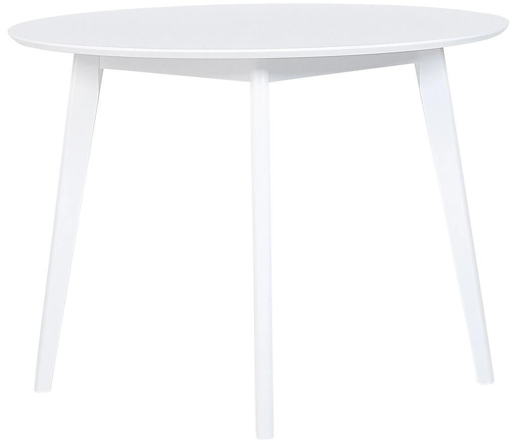 Jídelní stůl ⌀ 100 cm bílý ROXBY Beliani
