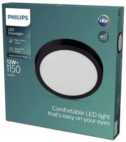 Philips - LED Stropní svítidlo MAGNEOS LED/12W/230V 2700K černá