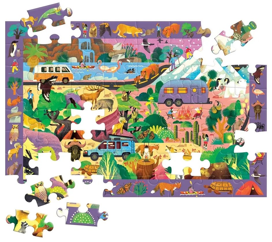 Mudpuppy Puzzle skládej a hledej Příroda 64 dílů
