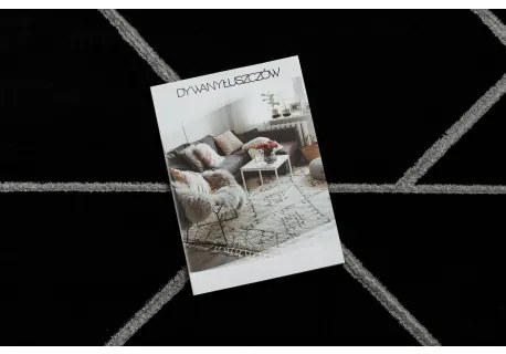 Dywany Luszczow Kusový koberec EMERALD EXCLUSIVE 7543 geometrický černý / stříbrný Rozměr koberce: 280 x 370 cm