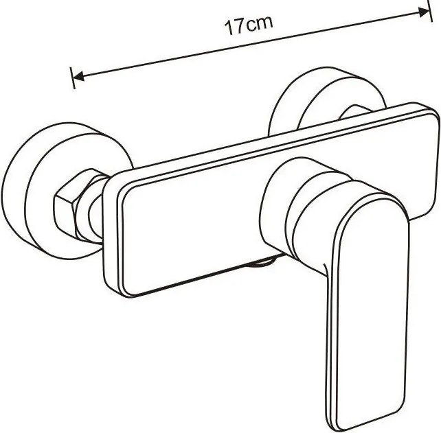 Mexen Carl sprchový set s dešťovou sprchou a sprchovou baterií Cetus, chromová, 744340240-00