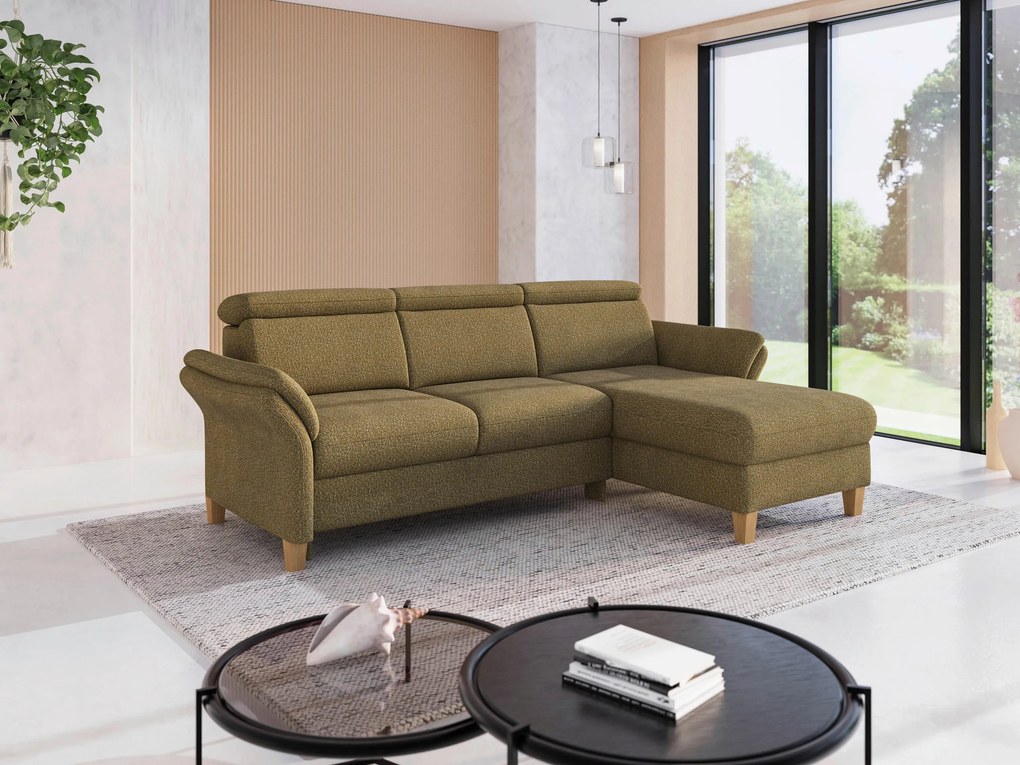 XXXLutz ROHOVÁ SEDAČKA, textil, olivově zelená Sit & More - Sedací soupravy - 000144025761