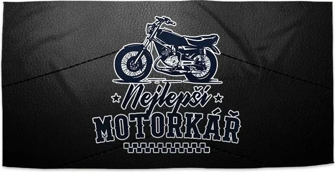 Sablio Ručník Nejlepší motorkář - 30x50 cm