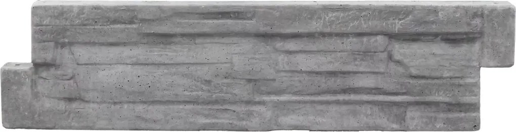 Beves Betonový záhon vyvýšený - štípaný kámen samostatná deska Barva záhonu: Grafit, Délka: 200 cm