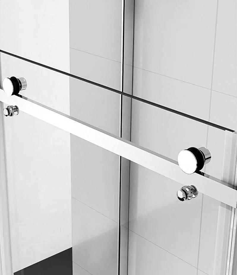Jednokřídlé posuvné sprchové dveře REA NIXON-2 PRAVÉ pro instalaci do niky 130 cm, chrom