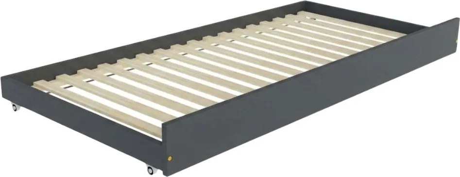 Benlemi Dřevěná výsuvná přistýlka SLEEP pod postel na kolečkách Zvolte barvu: Šalvějová zelená, Zvolte rozměr: 80x180 cm (pod postel 80x190 cm), Zvolte typ: Pro postel FENCE