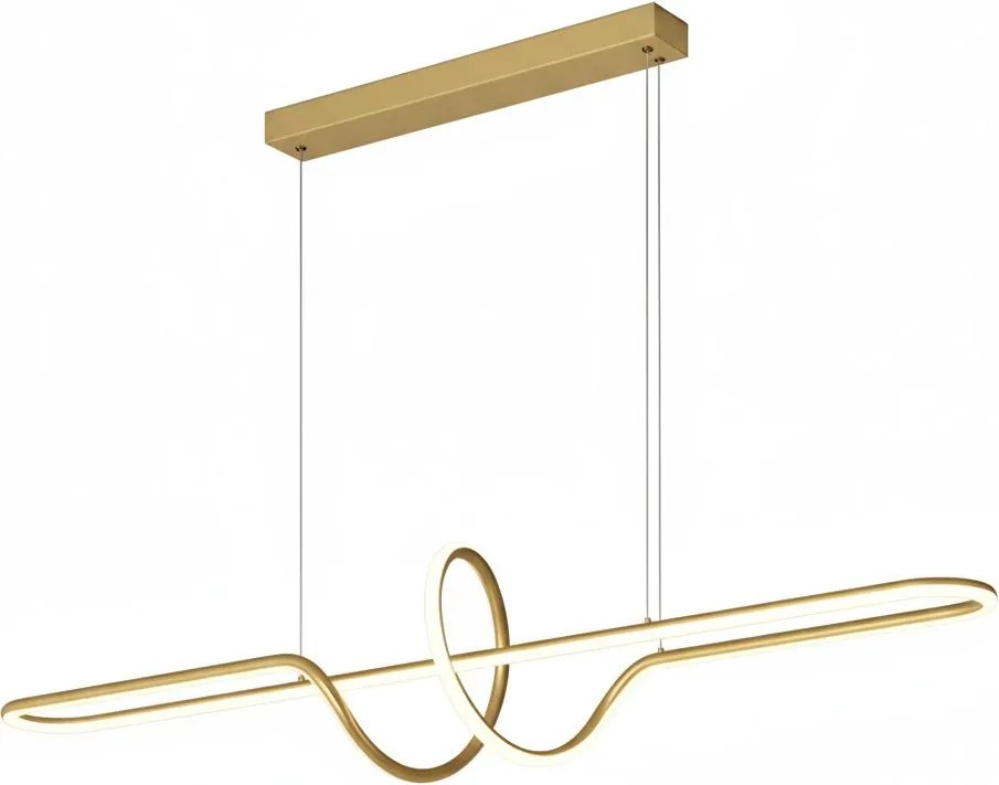 Toolight Toolight, LED závěsné osvětlení 118cm, 36W, 3000K, 3500lm, LHJ038-CP, zlatá matná, OSW-50049