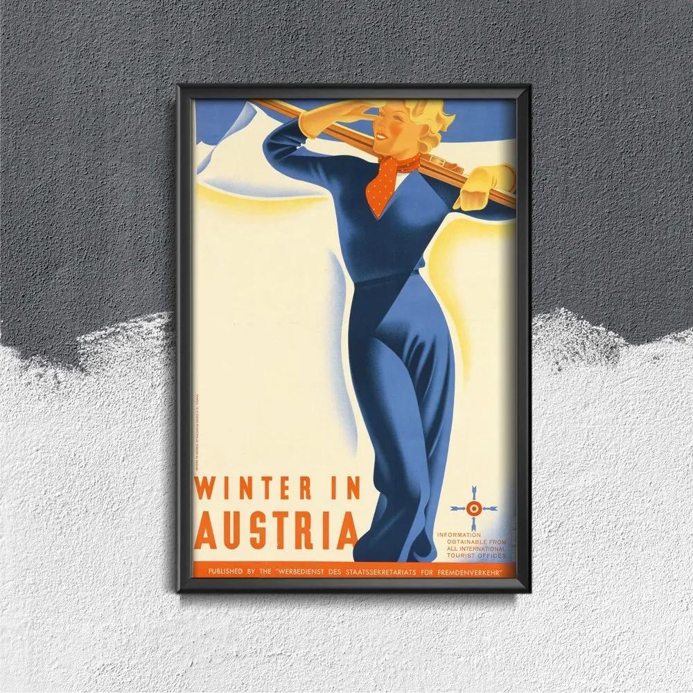 Plakát Zima v rakousku