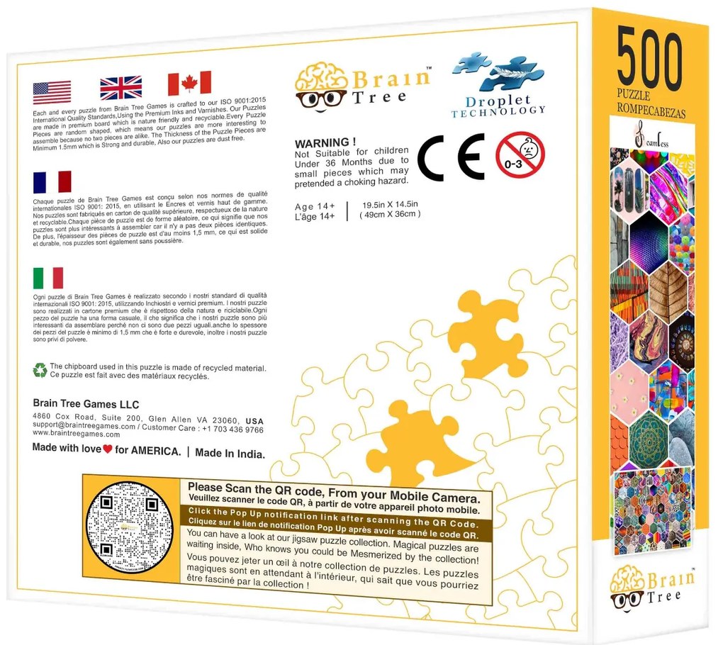 Brain Tree Puzzle Obrázkové dlaždice 500 dílků