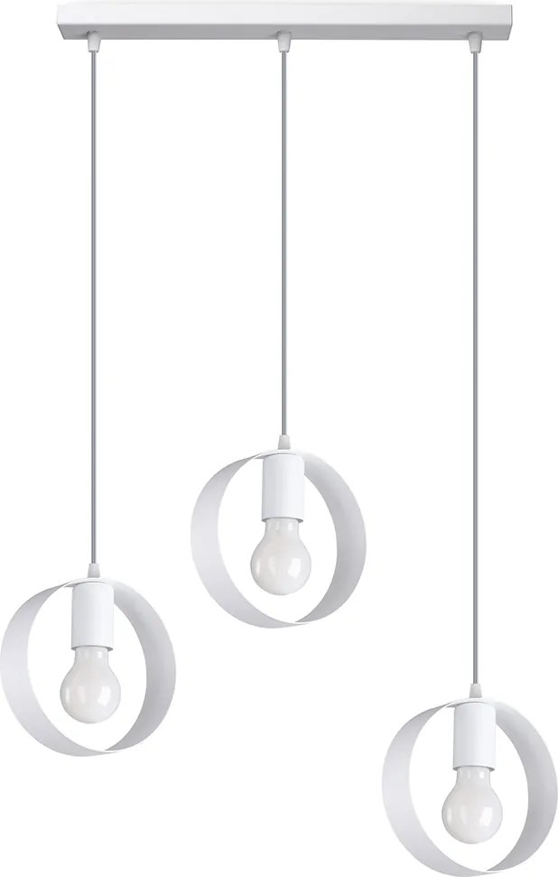 Sollux Lighting Závěsné svítidlo TITRAN 3 bílé