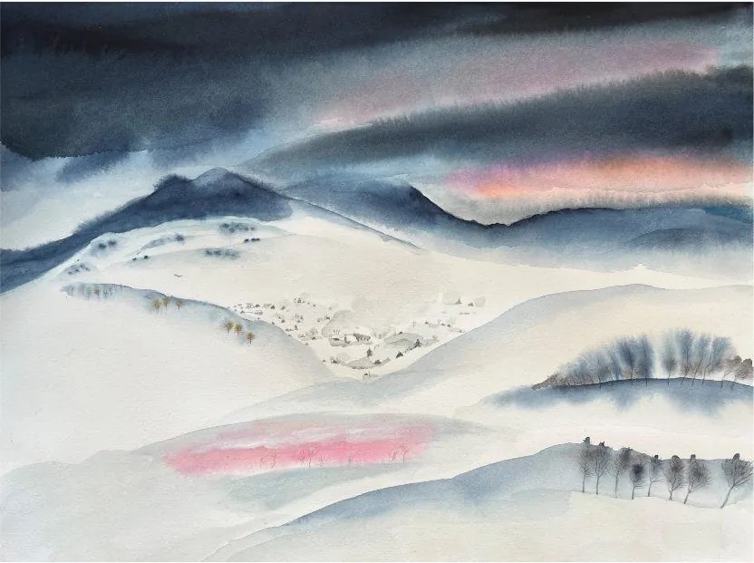 Martina Špinková | Svítání nad Jasinou Rám: Černý, Velikost: 20 x 30 cm