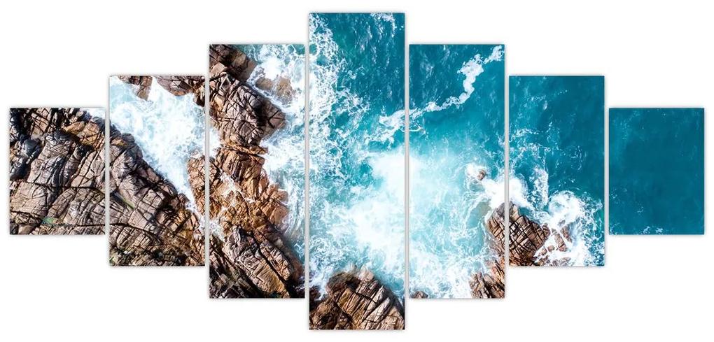 Obraz skal a moře (210x100 cm)