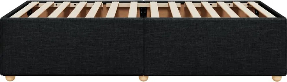 Rám postele bez matrace černá 80 x 200 cm textil 3284689