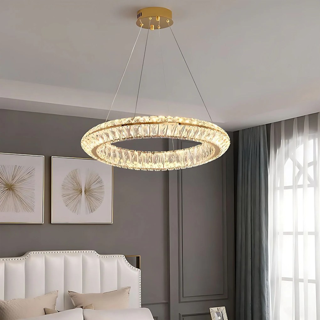 Toolight Toolight, LED stropní svítidlo 80cm, 45W, 4000K, APP1769-CP, zlatá, OSW-04347
