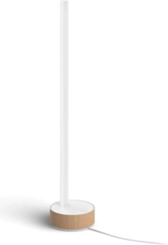 Philips Hue Gradient Signe - Chytré stolní LED svítidlo, bílá/dub 929003479601