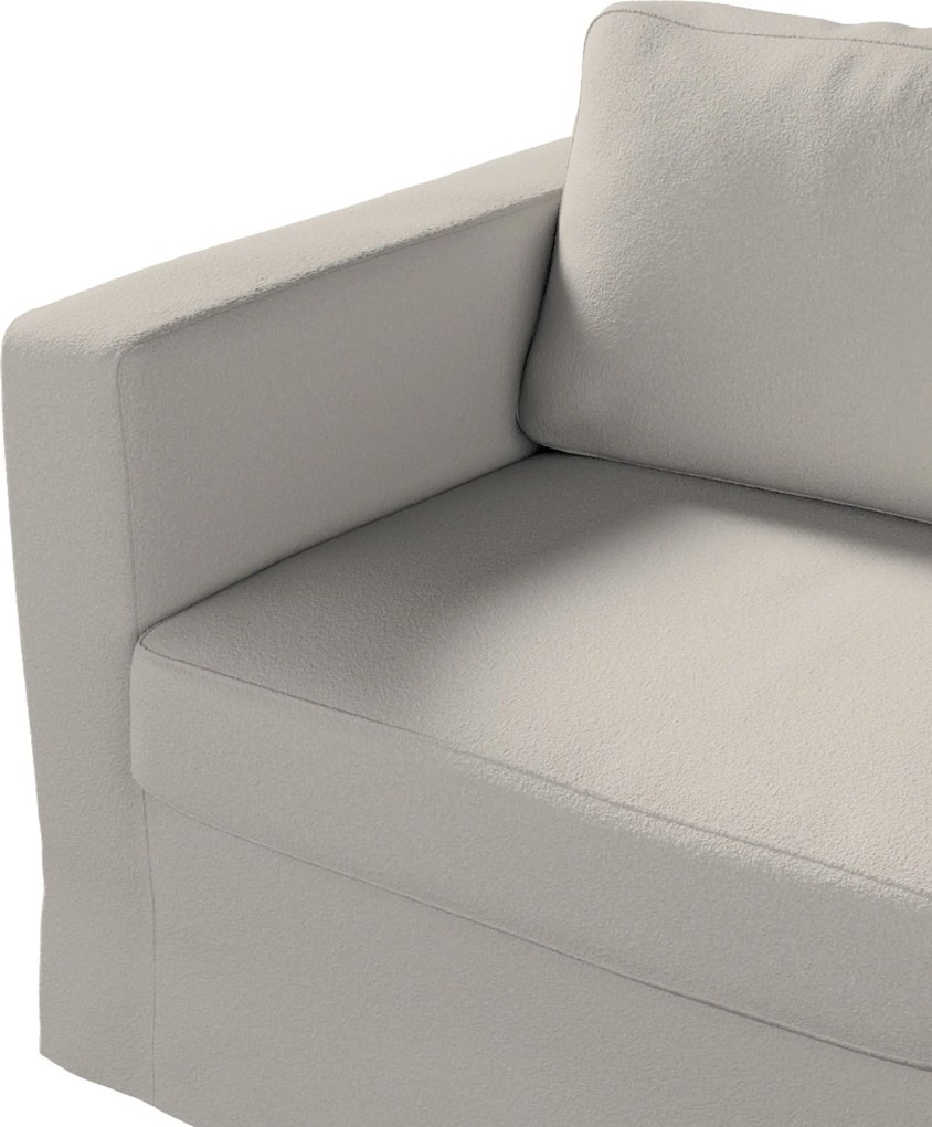 Potah na pohovku IKEA Karlstad 2-místná , nerozkládací, dlouhý barva béžová látka pletený vzor