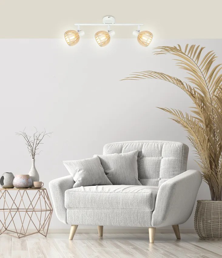 Bílé stropní svítidlo Attari pro žárovku 3x E14  - Candellux