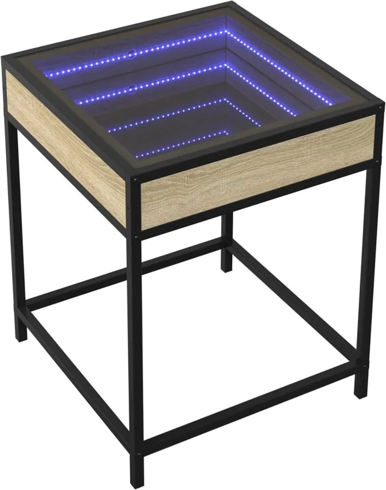 Noční stolek s Infinity LED dub sonoma 40 x 40 x 51 cm 3284092