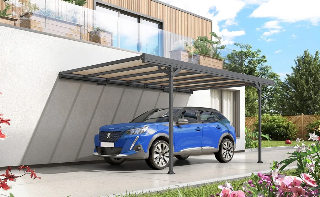 LANIT PLAST, s.r.o. kovový přístřešek / carport TRIGANO JARDIN MISTRAL WALL LG2461
