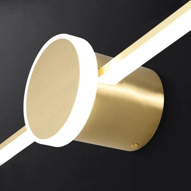Koupelnové svítidlo s LED Round GOLD 40CM APP842-1W