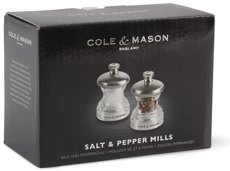 Cole&Mason Sada mlýnků na pepř a sůl Button