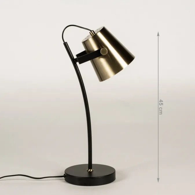 Stolní designová lampa Laventa Black and Gold